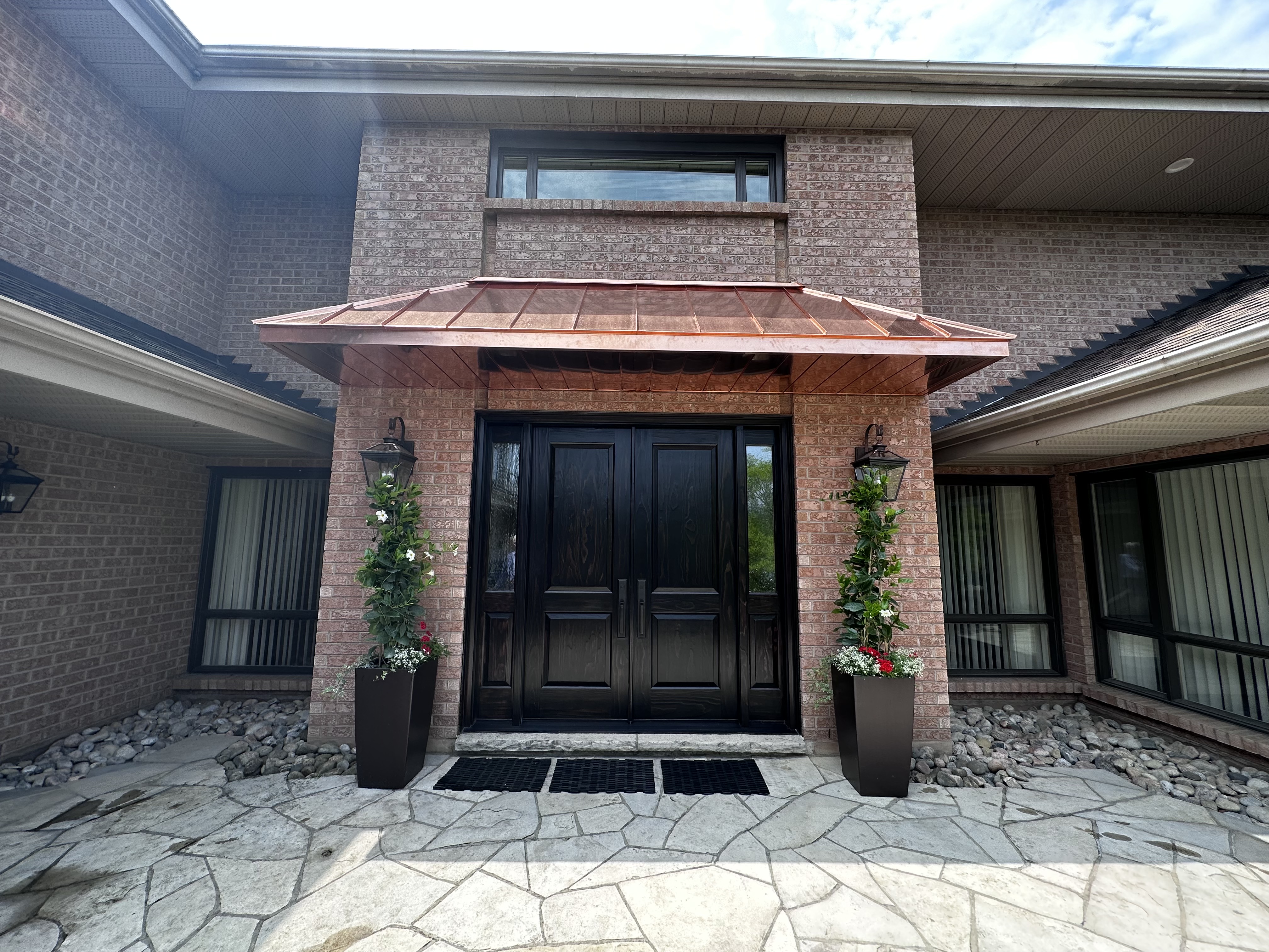 Canopies - Copperworks - Custom Copper & Copper Eavestroughs Toronto & GTA