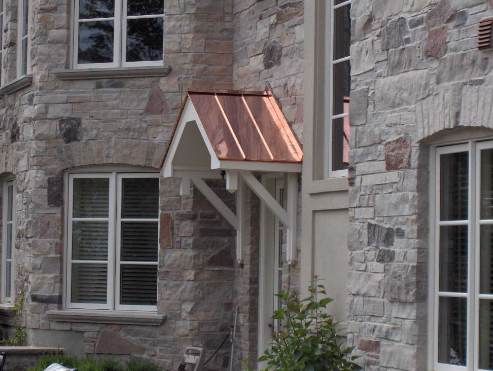 Canopies - Copperworks - Custom Copper & Copper Eavestroughs Toronto & GTA