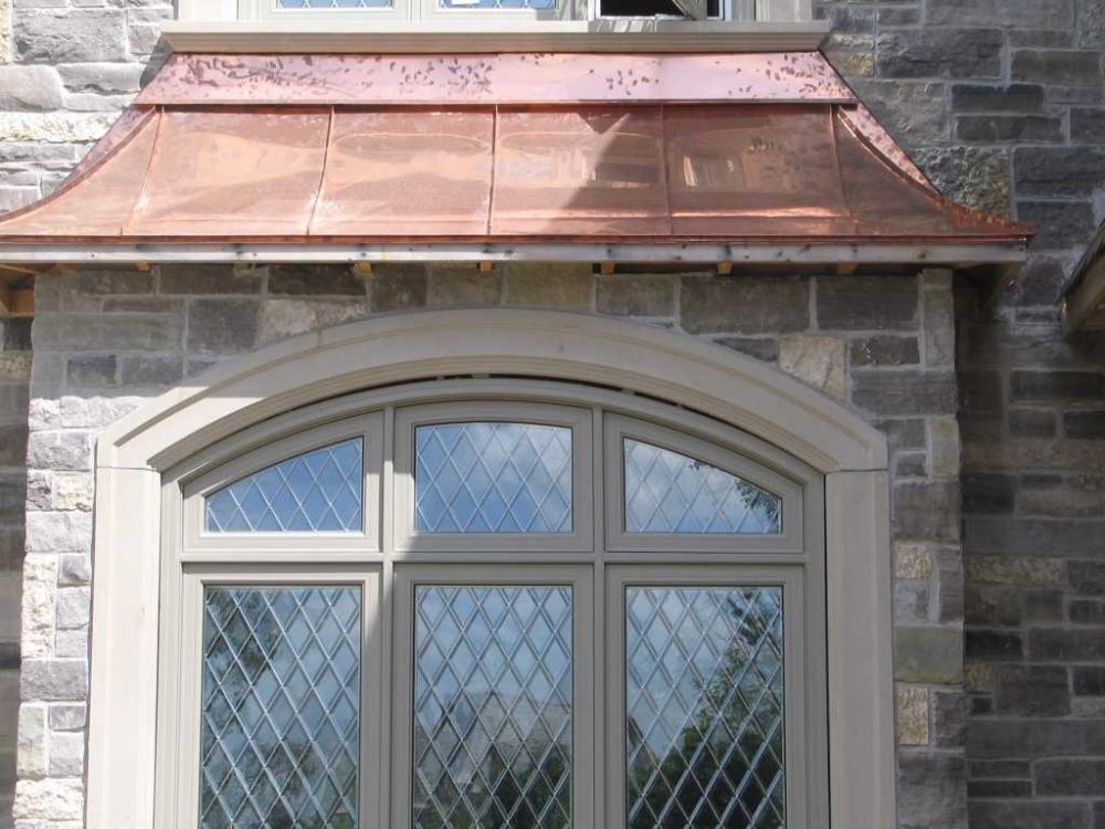 Canopies - Copperworks - Custom Copper & Copper Eavestroughs Toronto & GTA