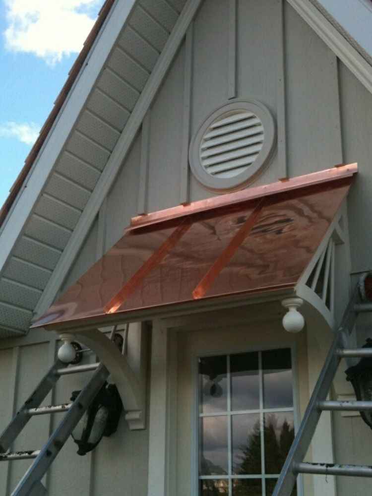 Canopies - Copperworks - Custom Copper & Copper Eavestroughs Toronto & GTA