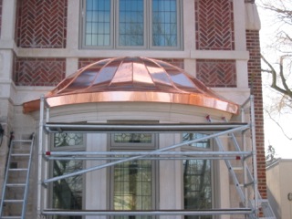 Canopies - Copperworks - Custom Copper & Copper Eavestroughs Toronto & GTA